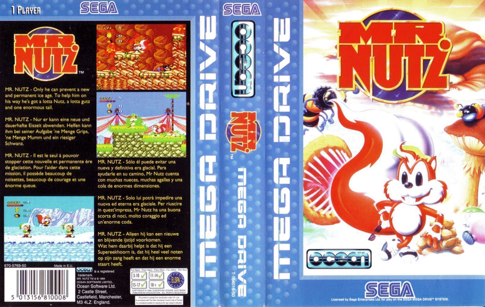 Mr. Nutz (Europe) Genesis ROM